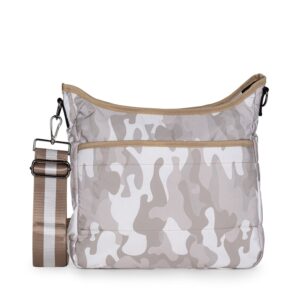 Haute Shore - Perri Crew Puffer Crossbody Bag, Beige Camo