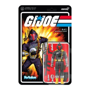 Super7 G.I. Joe Cobra B.A.T. - 3.75" G.I. Joe Action Figure with Accessory Classic Cartoon Collectibles and Retro Toys