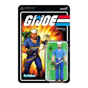 super7 g.i. joe shipwreck - 3.75" g.i. joe action figure with accessory classic cartoon collectibles and retro toys