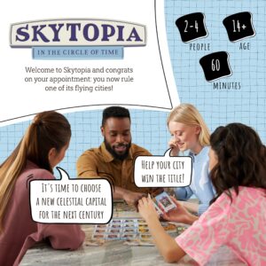 SkyTopia | Strategy Board Game | Strategy Game for Adults and Families | Family Game for Teens and Adults | Ages 14+ | 2-4 Players | Average Playtime 60 Minutes