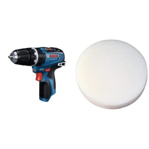 bosch gsb12v-300n 12v max brushless 3/8 in. hammer drill/driver (bare tool)&bosch rs013 5 in. sponge applicator pad, white