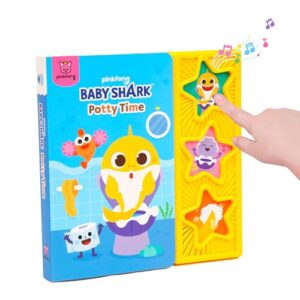 pinkfong baby shark potty time sound book: interactive potty training storybookㅣbaby learning toys l interactive electronic educational learning for preschoolers and toddlers 1-3