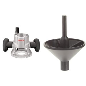 bosch mrf01 router fixed base for mr23-series routers, silver&bosch ra1151 router subbase centering pin and cone