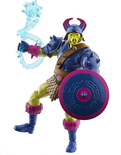 Masters of the Universe Masterverse Action Figure, Pig-Head Toy Collectible with Articulation & Accessories, 7 inch