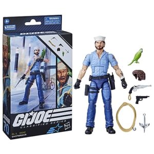 g. i. joe classified series shipwreck with polly, collectible g.i. joe action figures, 70, 6 inch action figures for boys & girls, with 6 accessories