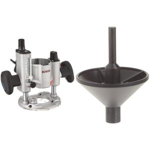 bosch mrp01 router plunge base for mr23-series routers, blue&bosch ra1151 router subbase centering pin and cone