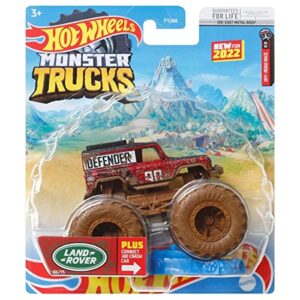 hot wheels monster trucks - land rover - defender 90 - off-road race 66/75