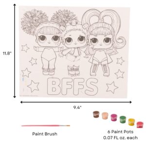 LOL Surprise Creative Coloring Canvas Painting and Activity Set for Kids, 1000+ pcs