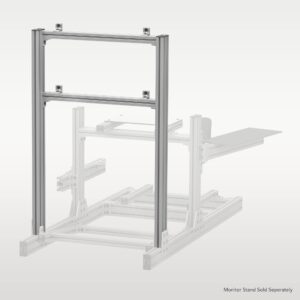 80/20 racing simulator monitor stand add on assembly