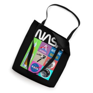 NASA Artemis Mission We Are Going Worm Logo Tote Bag