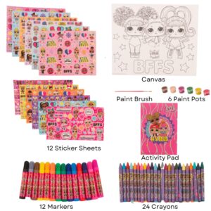 LOL Surprise Creative Coloring Canvas Painting and Activity Set for Kids, 1000+ pcs