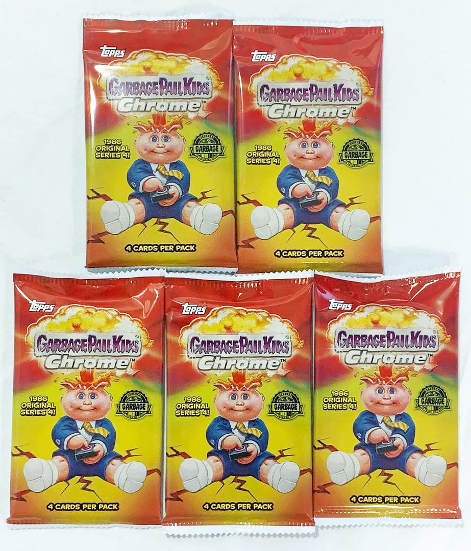 5 Packs Topps 2021 GPK Garbage Pail Kids Chrome Series 4