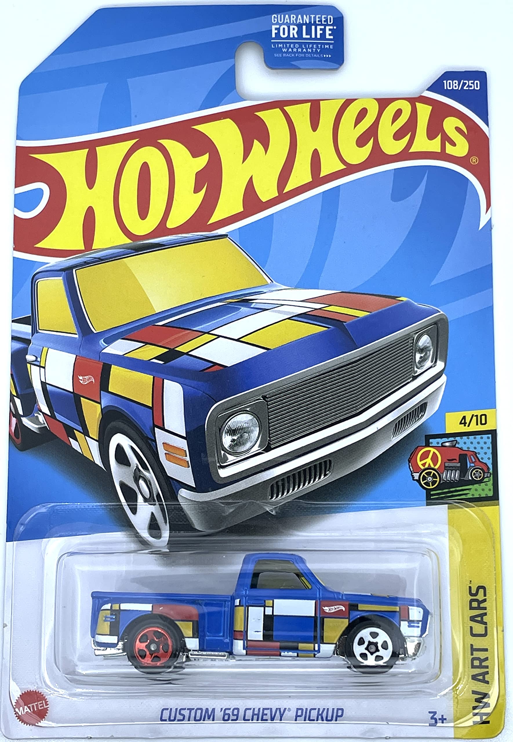 Hot Wheels 2022 - Custom '69 Chevy - HW Art Cars 4/10 [Blue] 108/250