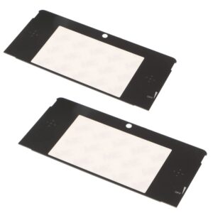 2pcs replacement 3ds display faceplate top front lcd screen lens cover for nintend 3ds screen accessories repair parts