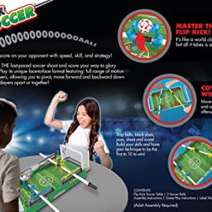 Buffalo Games - Flip Kick Soccer - Fast Paced Dexterity Game - Spinning Soccer Head to Head - Great for Family Game Night - Ages 5 and Up