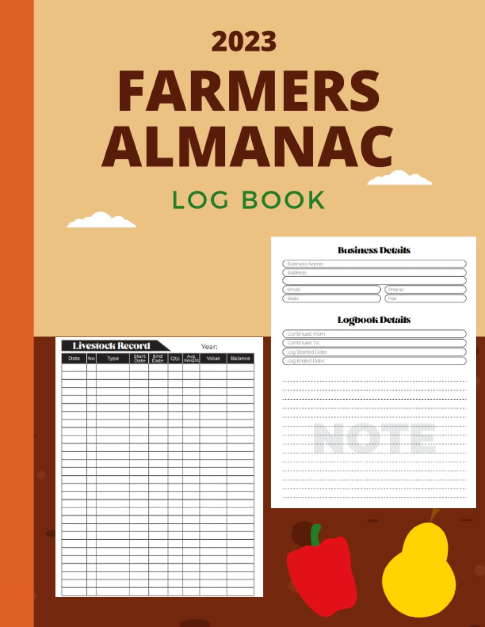 2023 farmers almanac log book: farmers almanac calendar 2023, 110 pages , farmers almanac 2023 calendar, 8.5x11 inches.