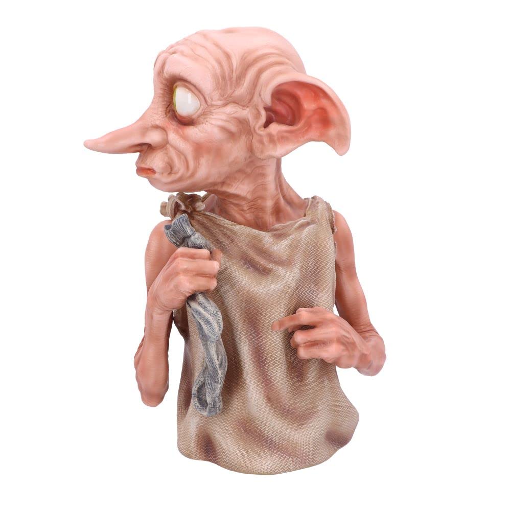 Nemesis Now Officially Licensed Harry Potter Dobby Bust, 30cm, Pink