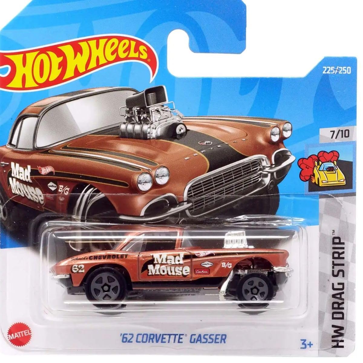 Hot Wheels 2022 - '62 Corvette Gasser - HW Drag Strip 7/10 [Brown] 225/250