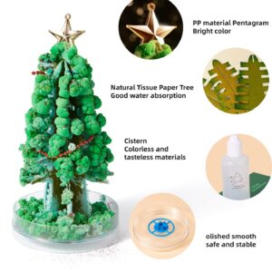 Mideer Magic Growing Crystal Christmas Tree, Presents Novelty Kit for Kids Funny Educational and Party Toys, Kids DIY Arts and Crafts, Science Kits Feel The Magical Growth of Xmas Ornaments