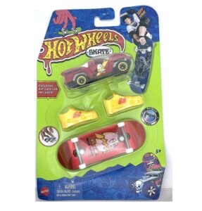 hot wheels skate 2022 - baja truck - tony hawk - metallic skateboard and car