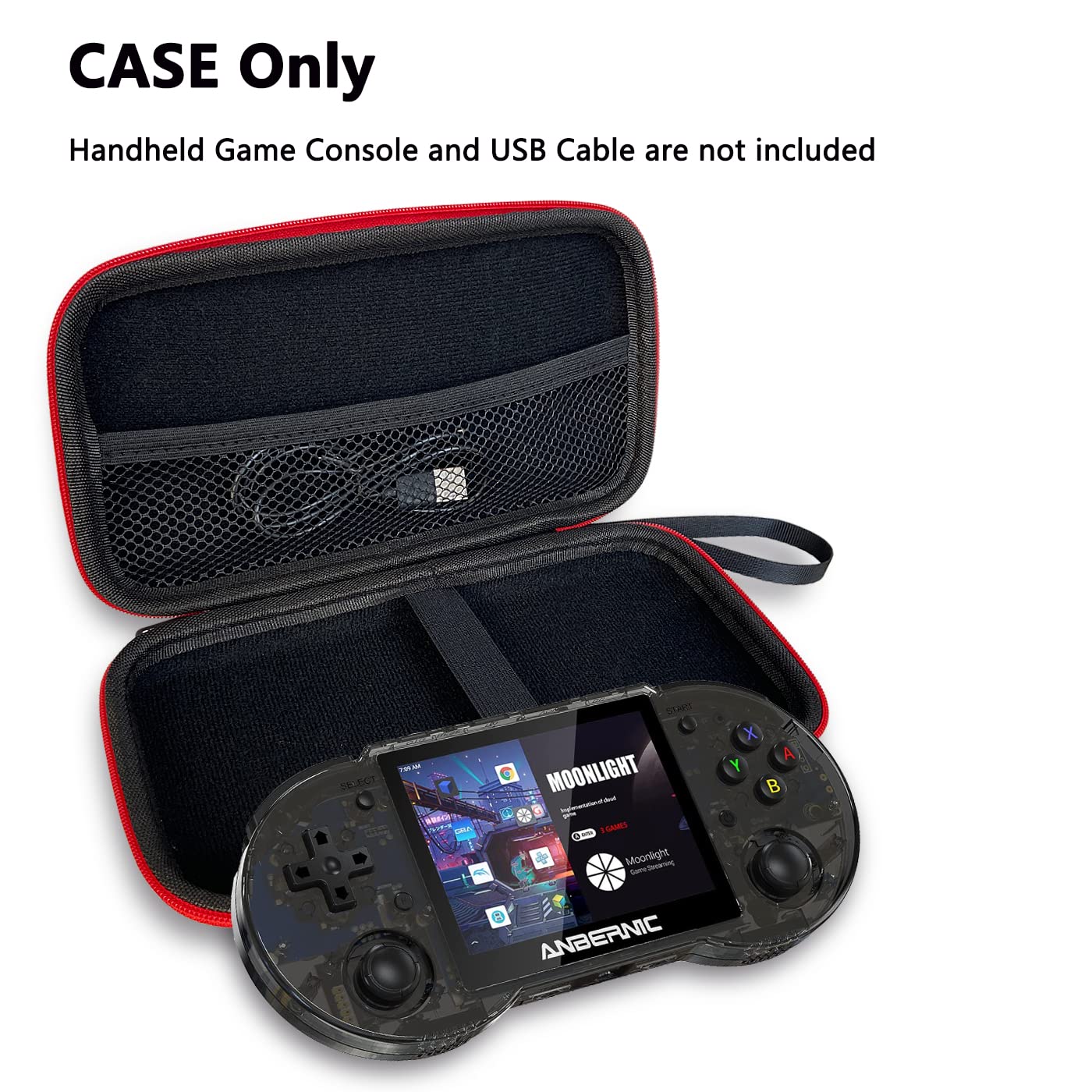 Hard Carrying Case for Anbernic RG353P Handheld Game Console, RG353P Portable Game Console Storage Case(Case Only)