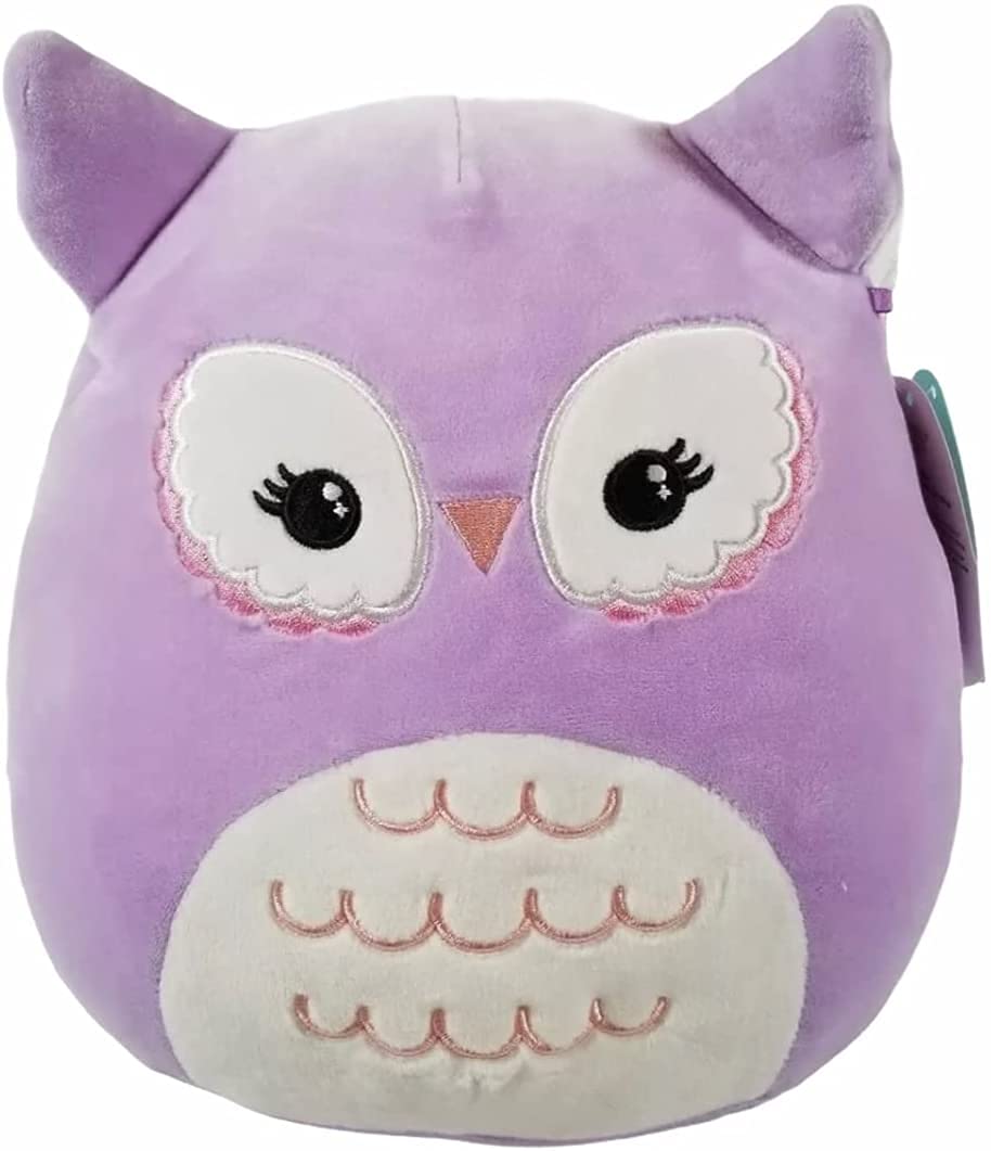 Squishmallows Official Kellytoy Miranda 7 Inch Purple Owl Squishy Plush Toy Animal