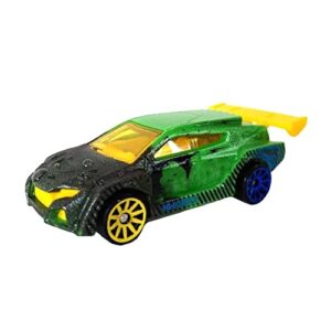 Hot Wheels Color Shifters HWTF Loop Coupe ~ CFM46 - Dark Green, Yellow and Blue Car