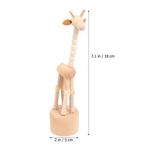 Wood Painting Crafts, Unfinished Wood Cutouts Animals, Wooden Paint Crafts for Painting Wooden Ornaments DIY Crafts Art Project for Home Decoration, Dinosaur, Giraffe Shap