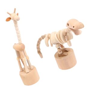 wood painting crafts, unfinished wood cutouts animals, wooden paint crafts for painting wooden ornaments diy crafts art project for home decoration, dinosaur, giraffe shap