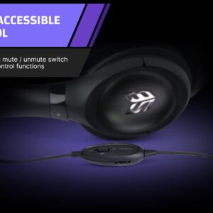 Sound Blaster Blaze V2 Over-Ear Gaming Headset with Detachable Noise-Cancelling Microphone, Volume and Mic Mute Control for PC/Mac/Consoles