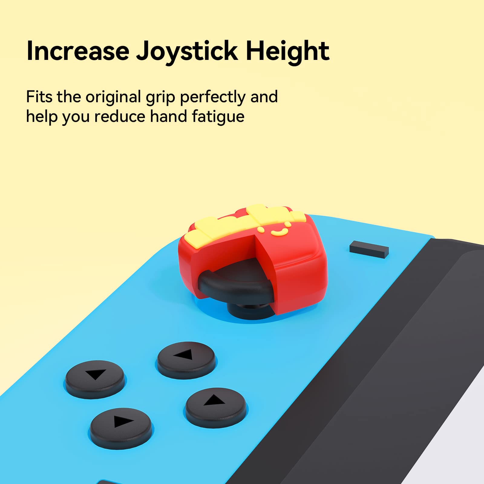 GeekShare Cute Silicone Joycon Thumb Grip Caps, Joystick Cover Compatible with Nintendo Switch/OLED/Switch Lite,4PCS - Chips Burger