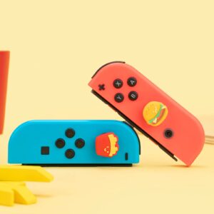 GeekShare Cute Silicone Joycon Thumb Grip Caps, Joystick Cover Compatible with Nintendo Switch/OLED/Switch Lite,4PCS - Chips Burger