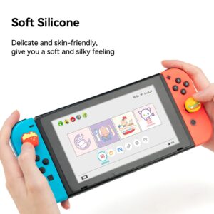 GeekShare Cute Silicone Joycon Thumb Grip Caps, Joystick Cover Compatible with Nintendo Switch/OLED/Switch Lite,4PCS - Chips Burger