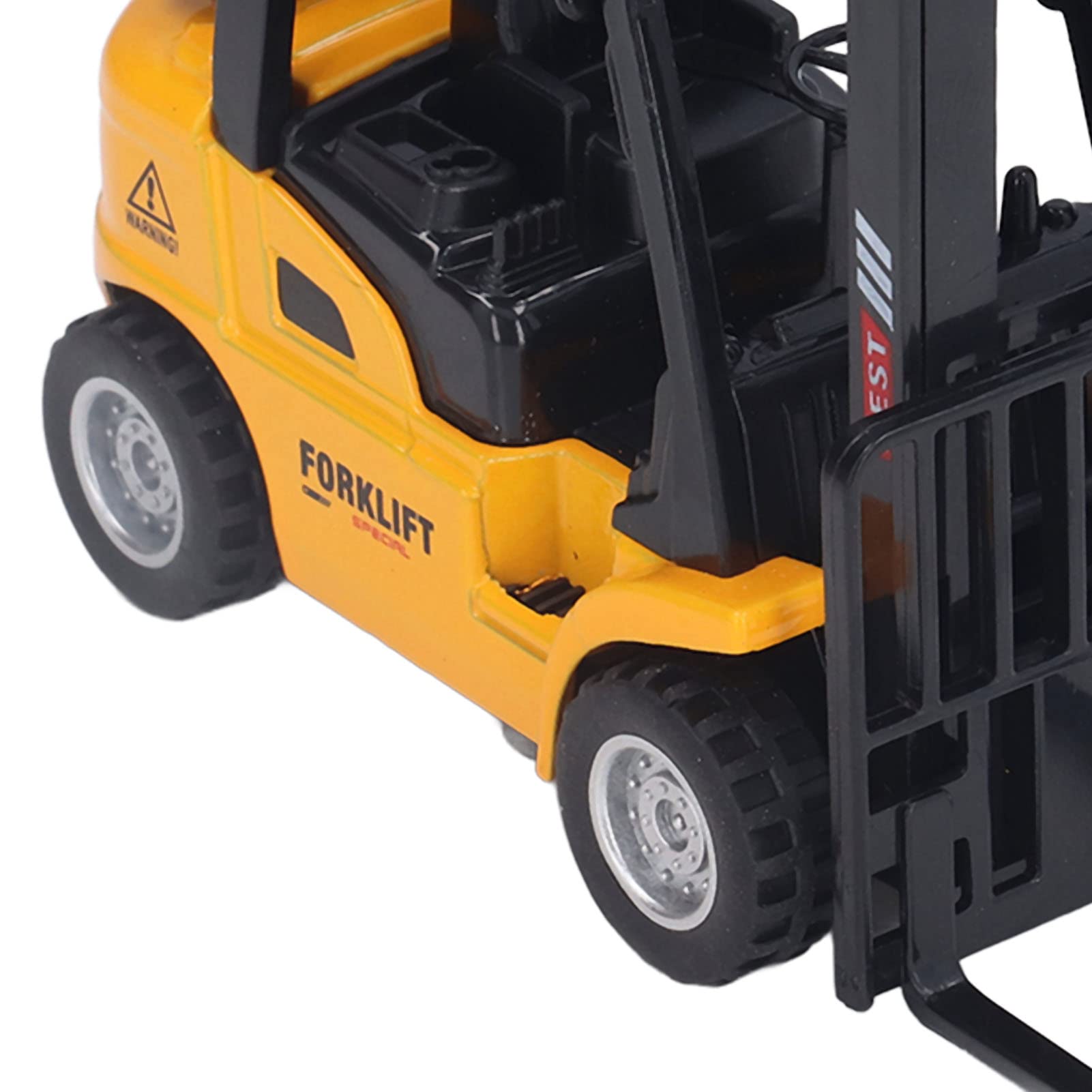 BTIHCEUOT Forklift Model, Forklift Toy Kids Forklift 360 Degree Polishing DropResistant Engineering Vehicle Model for Kids Age 3 and Up to Play