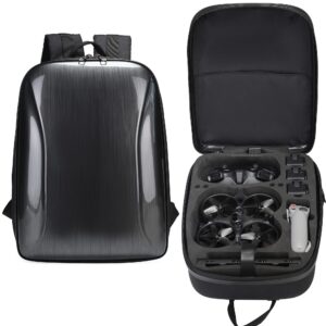 ponyrc portable hard case backpack for dji avata, fpv goggles v2/ goggles 2/ goggles integra, waterproof bag for dji avata drone, motion controller and other dji avata accessories