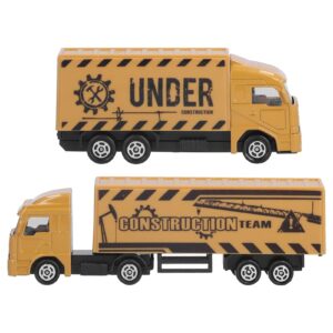 simulation mine truck model, alloy construction engineering trucks model big trailer transport vehicle static car model toy