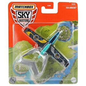 Matchbox Sky Busters Diecast Models 2 Pack Bundle - Blade Force Helicopter & Sea Arrow Ocean Research