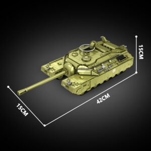 MISINI Panlos 628010 T28 Heavy Tank Building Kit, WWII Military Tank Building Blocks Set, 2986 Piece Large MOC Tank Model Kit for Adults, Construction Toy Gifts for Military Fans