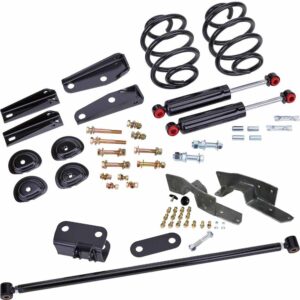 1965-72 c10 rear lowering kit 5" & fcompatible with rame c-notch kit