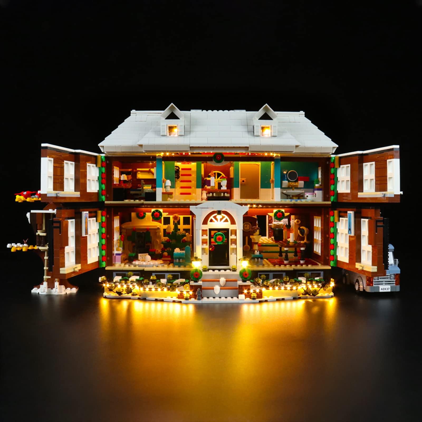 Bourvill LED Lights Kit for Lego Ideas Home Alone 21330 - Lights Set Compatible with Lego 21330 Set -Classic Version (Lights Kit without Model)