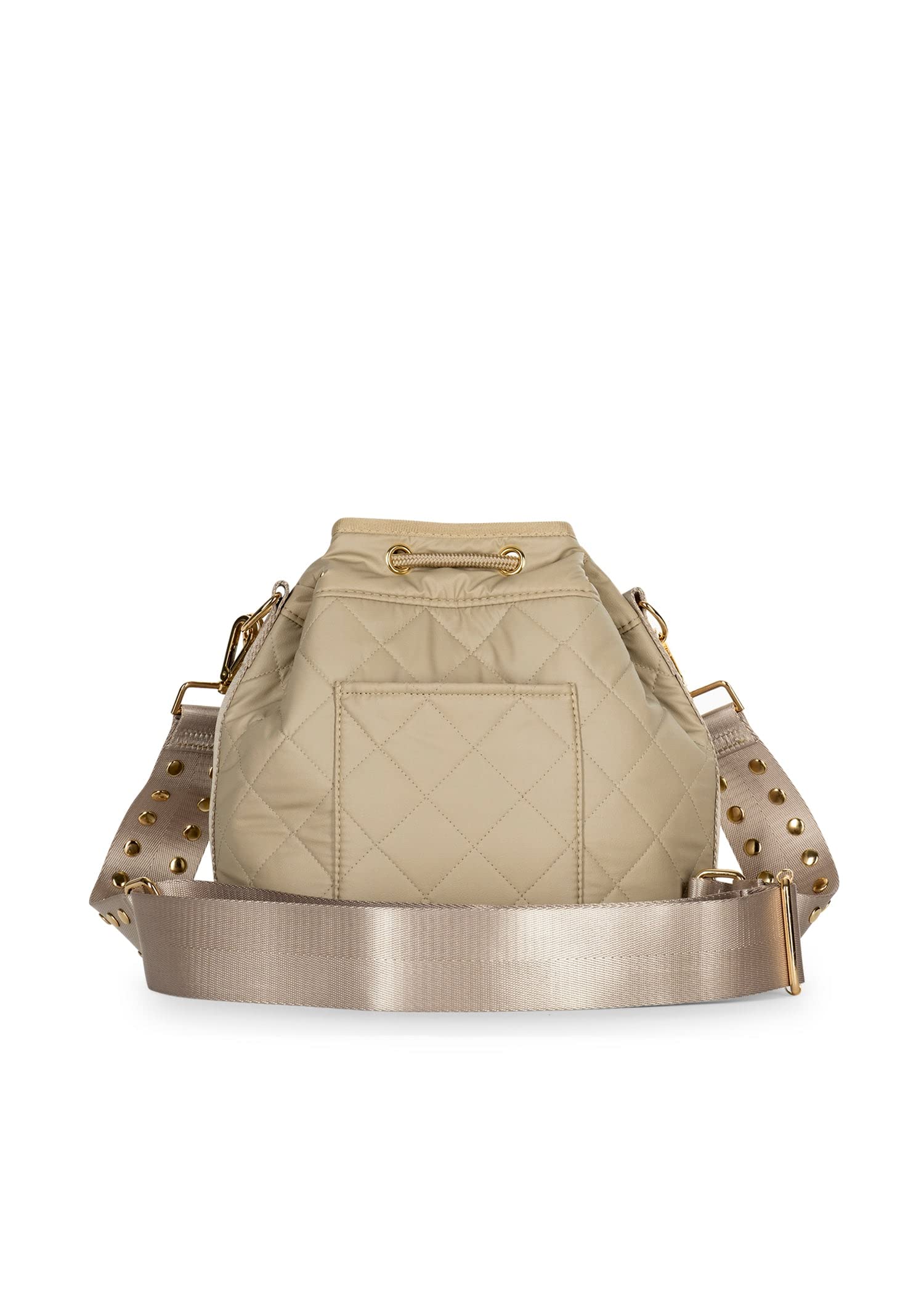 Haute Shore - Lindsey Buff Puffer Bucket Bag Beige Camo W/Orange & Peach Stripe