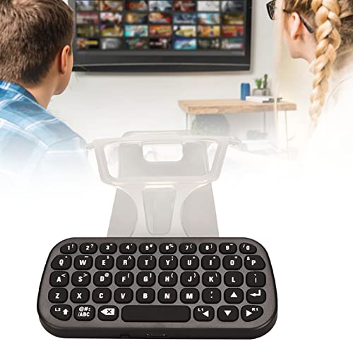 PS5 Game Controller Keyboard, Bluetooth Wireless External Attachable Keyboard with Backlight and Stand, Gaming Handle Chatpad Keypad, Easy Installation