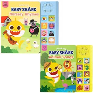 baby shark nursery rhymes & animal songs 10 button sound book | baby shark toys, baby shark books | learning & education toys | interactive baby books for toddlers 1-3 | gifts for boys & girls