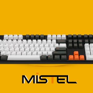 Mistel Doubleshot PBT Keycaps for Mechanical Keyboard with Cherry MX Switches and Clones, 108 Keys Plus Extra 11 Keys Set, PBT Keycaps with 6.25U Space Bar for PC Gaming Keyboard, Gloaming Color