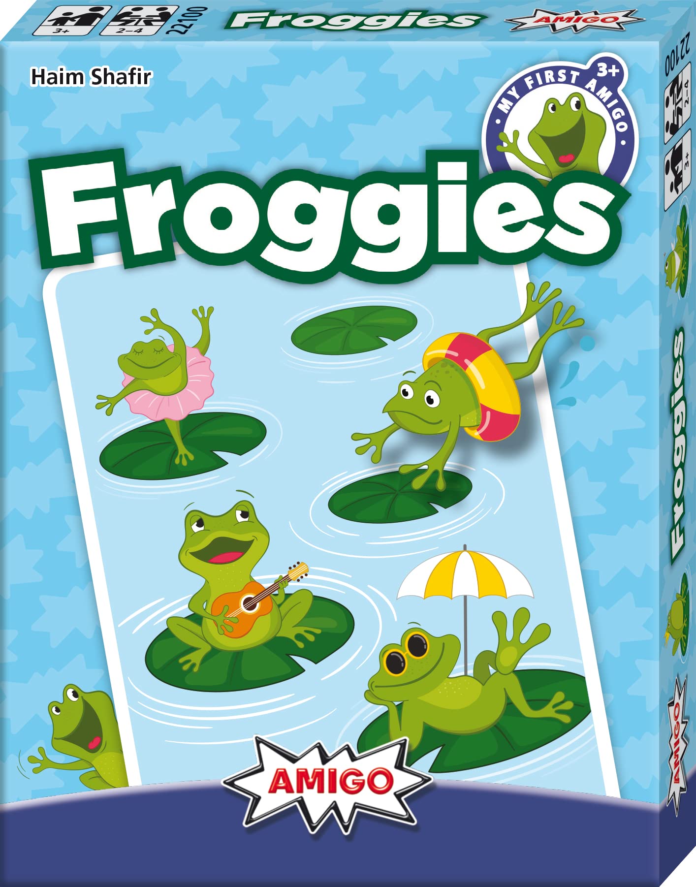 AMIGO Games My First AMIGO Card Game: Froggies - Fun and Educational Number Line Game for Kids ages 3 & up