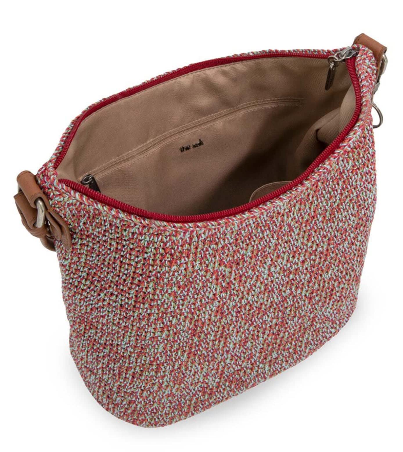 The Sak Sequoia Crochet Hobo (Red Static)