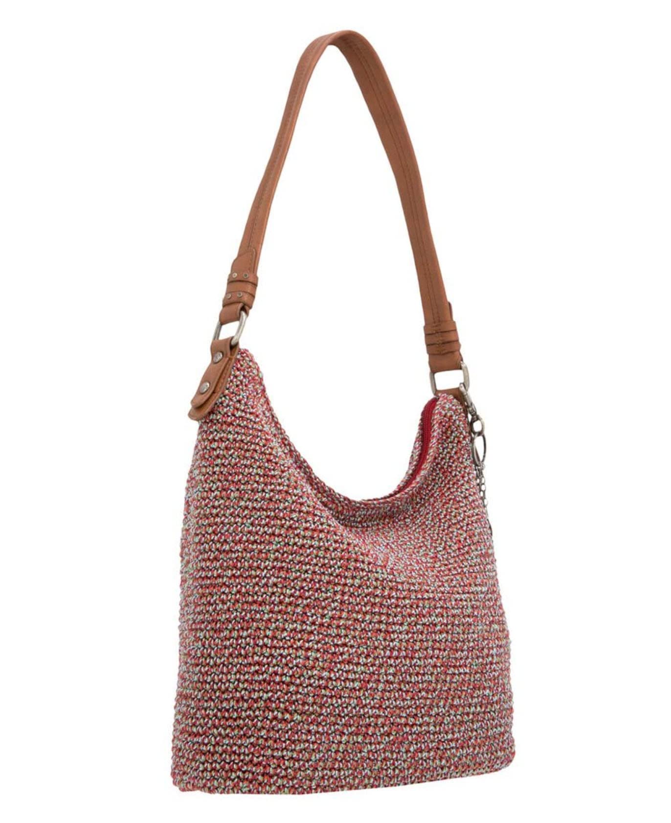 The Sak Sequoia Crochet Hobo (Red Static)