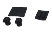 for rubber screw mat cap replacement for ds lite ndsl game consol screw mat rubber pad (black)