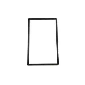 replacement black white top screen frame faceplate cover for nintendo new 3ds lcd screen protector (plastic balck)