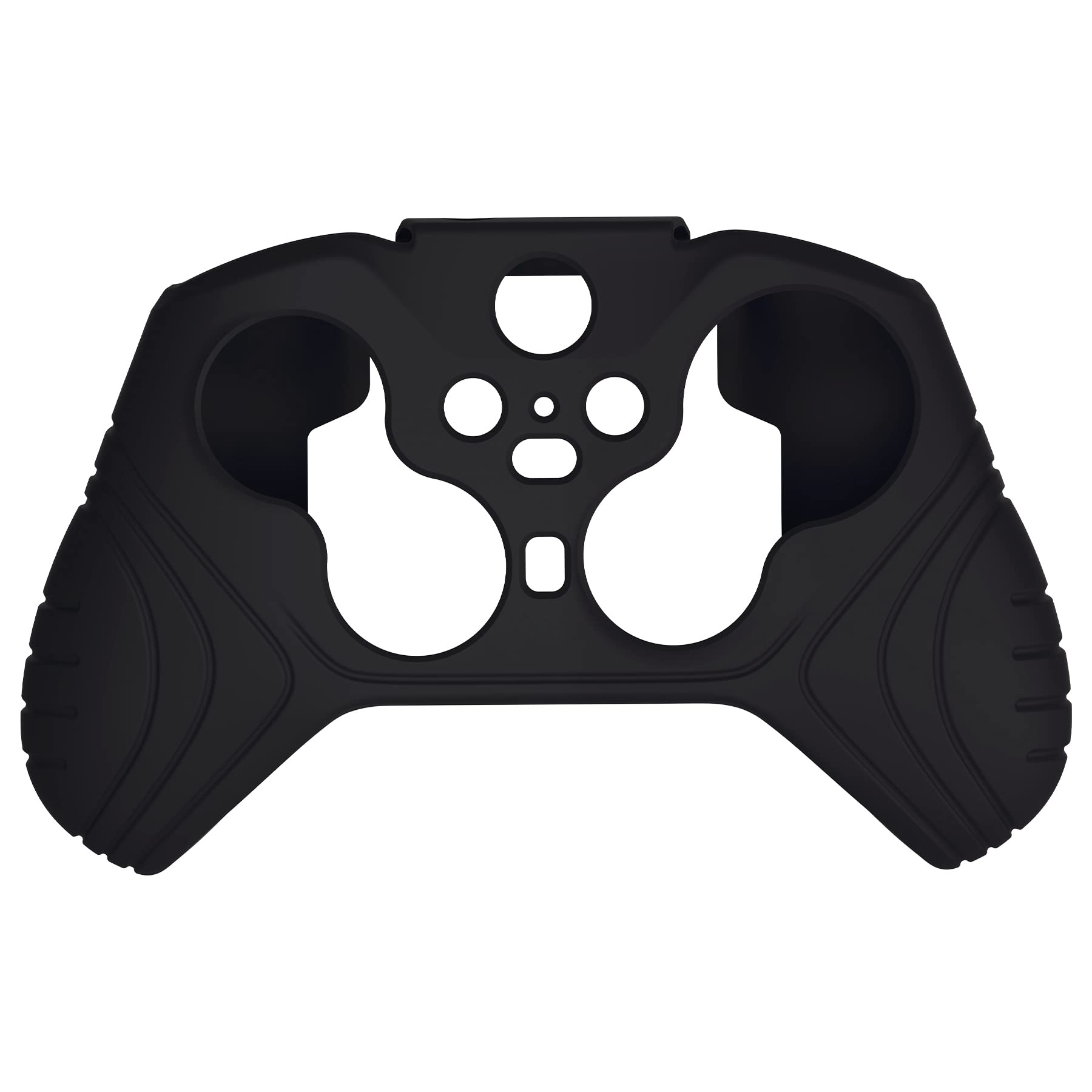 playvital Samurai Edition Anti Slip Silicone Case Cover for Xbox Elite Wireless Controller Series 2, Ergonomic Soft Rubber Skin Protector for Xbox Elite Series 2 with Thumb Grip Caps - Black